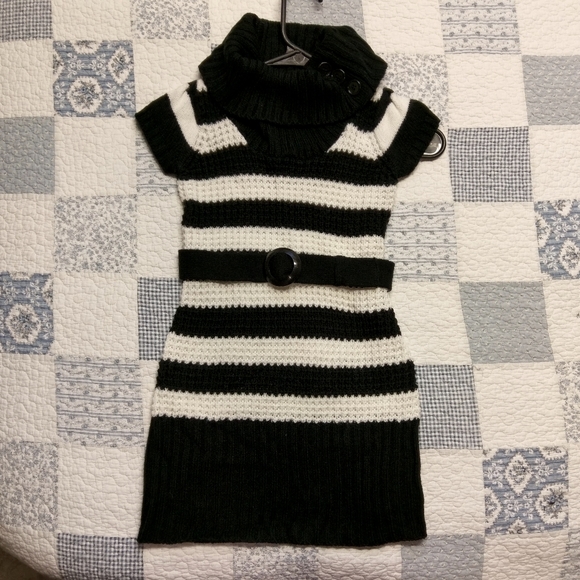 Cherry Stix | Dresses | Cherry Stix Girls Bw Striped Sweater Dres ...